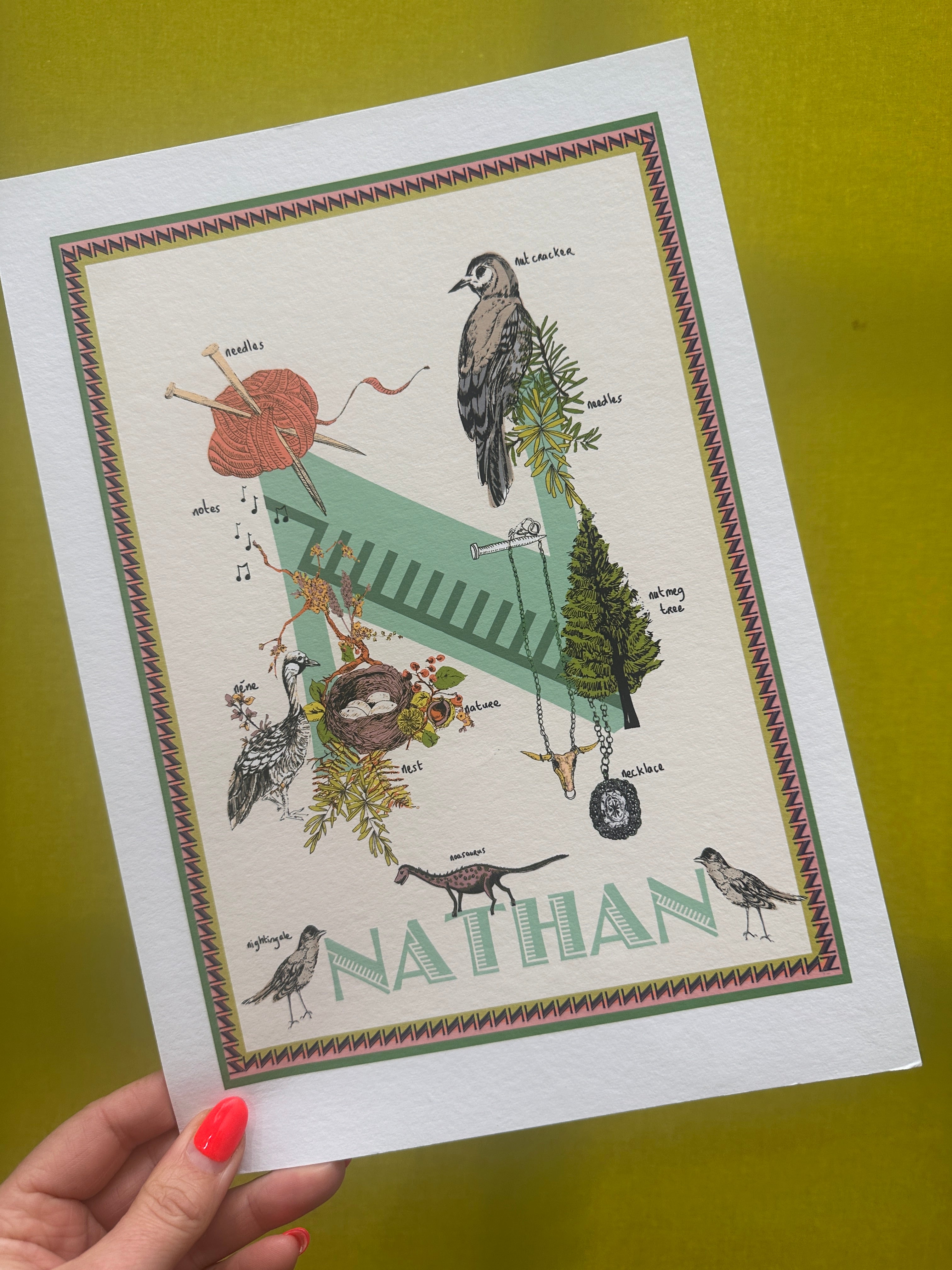 Nathan Letter Print – Max Made Me Do It