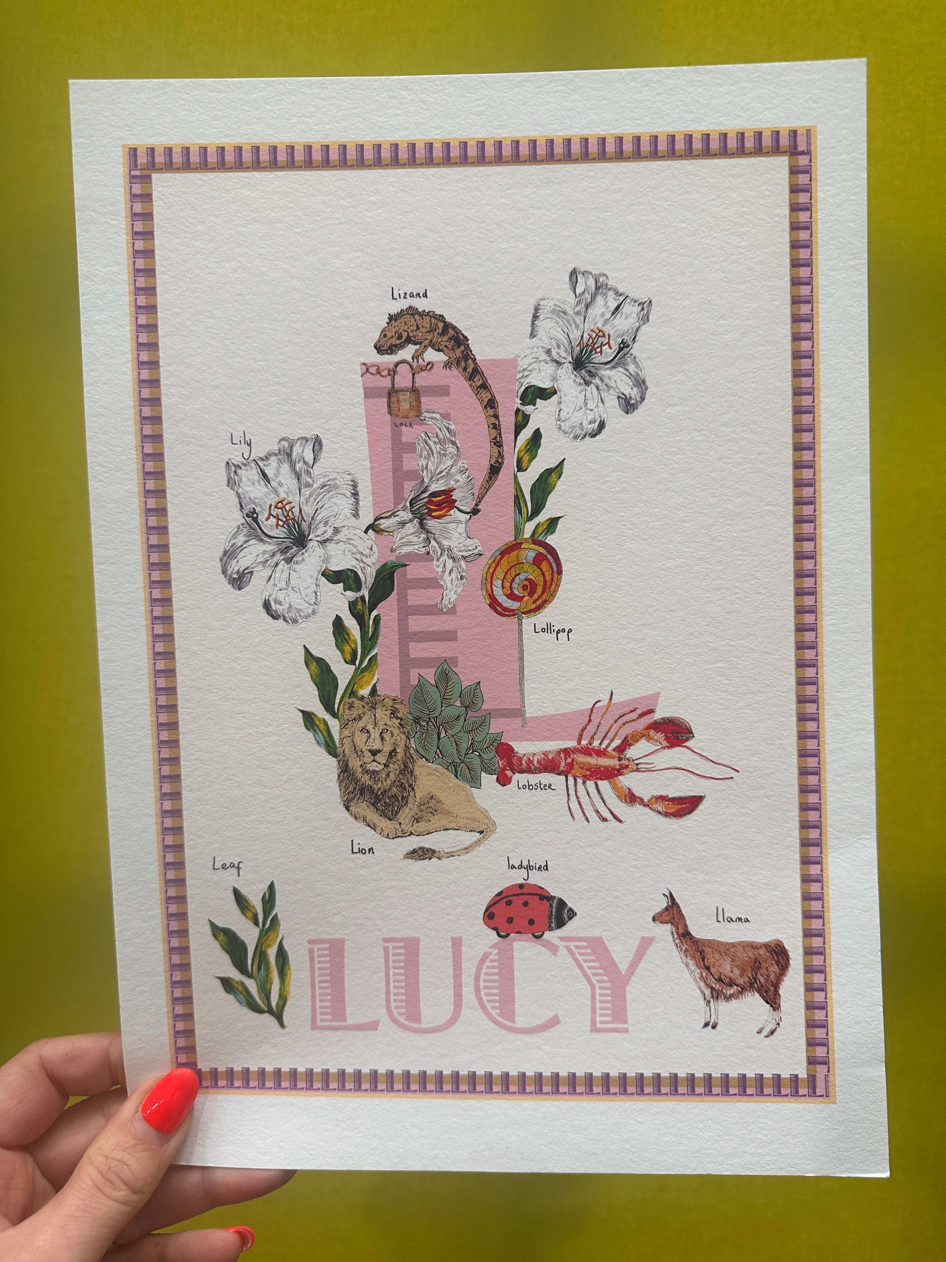 Lucy Letter Print – Max Made Me Do It