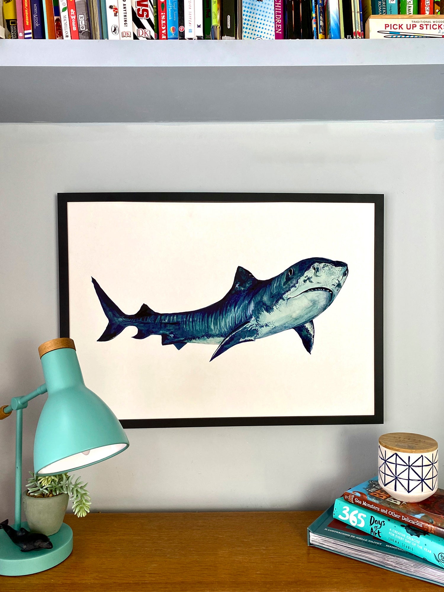 Maw Shark Art Under 206. & 207. The Mackerel Porbeagle (Lamna